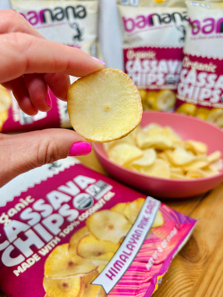 Organic Cassava Chips - Himalayan Pink Sea Salt - Barnana
